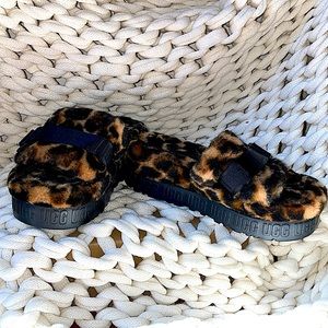 UGG | Shoes | Uggs Fluffita Cheetah Print Platform Slipper Nwt | Poshmark